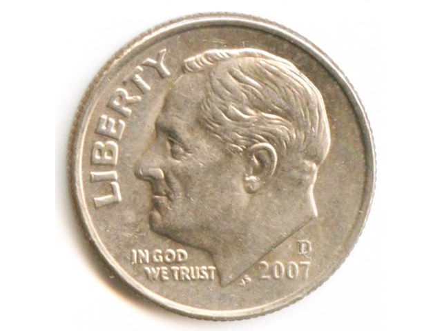 USA 1 dime 2007 D