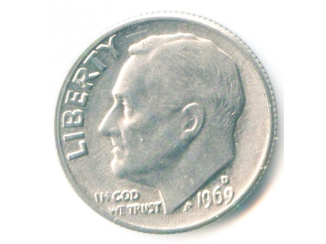 USA 1 dime 1969 D