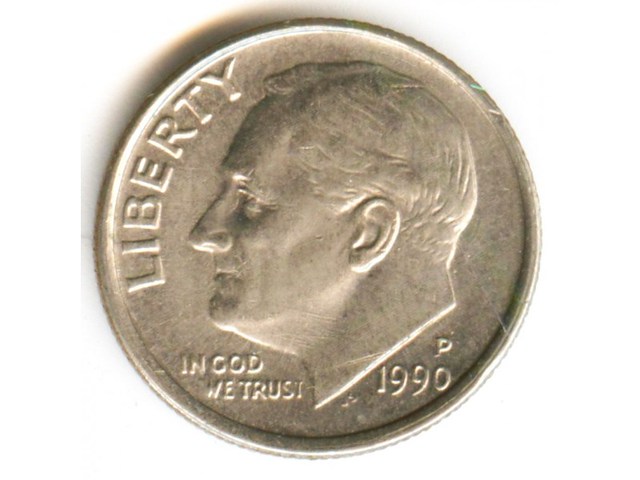 USA 1 dime 1990 P