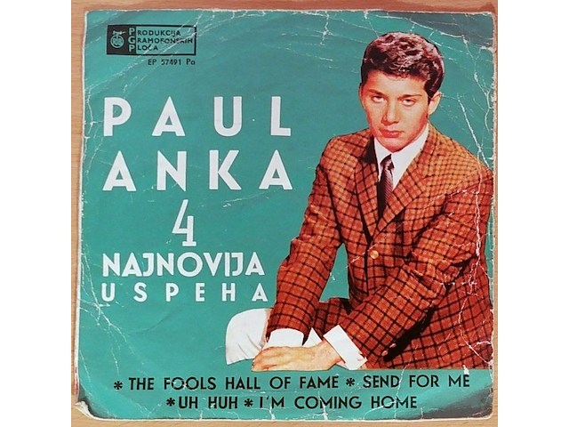 EP PAUL ANKA - 4 najnovija uspeha (1964) VG-