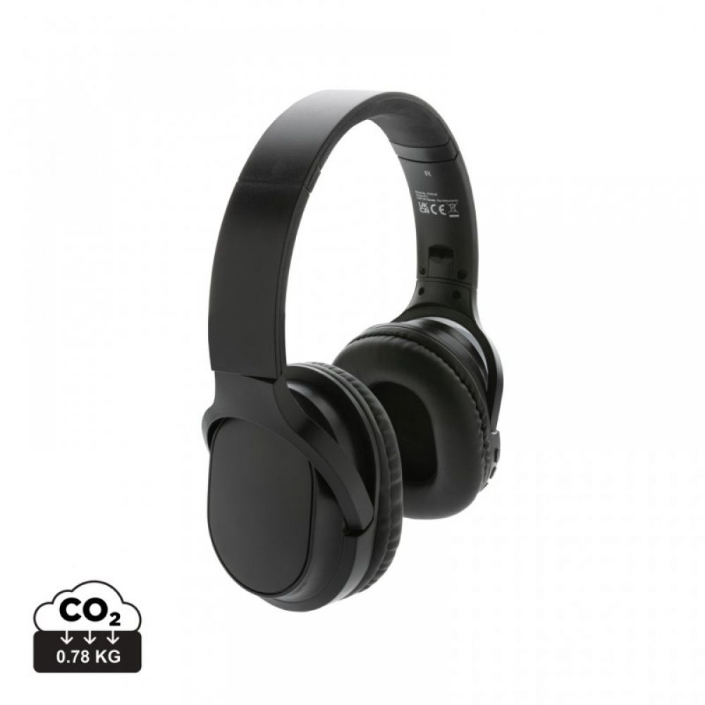 RCS recycled plastic Elite Foldable wireless headphone