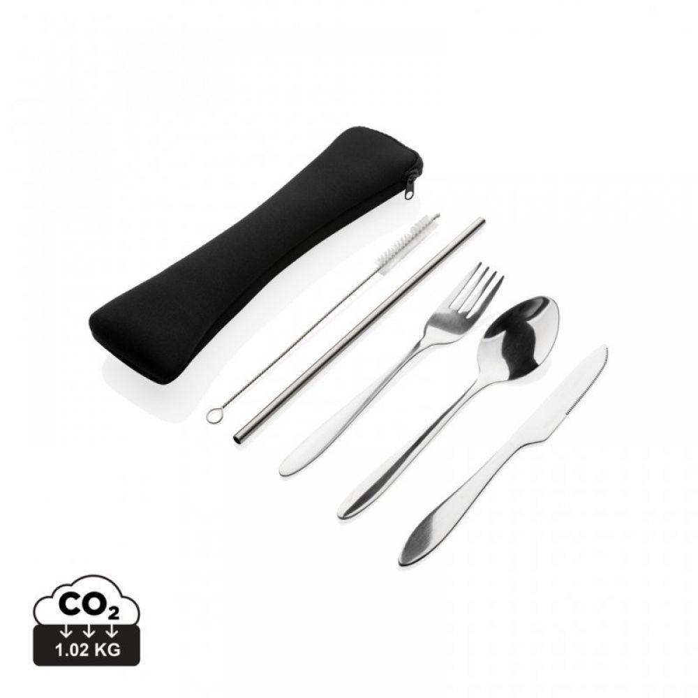 4 PCS stainless steel re-usable cutlery set