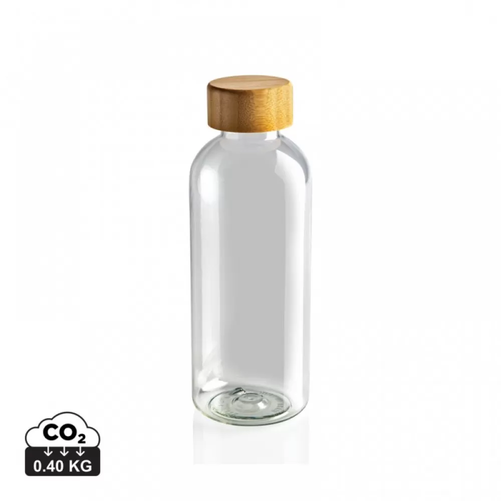 GRS RPET bottle with bamboo lid