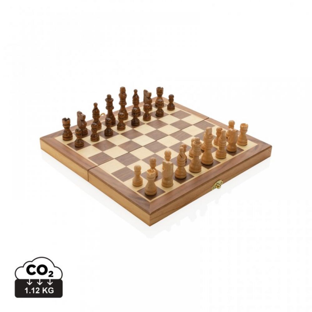 Luxury wooden foldable chess set