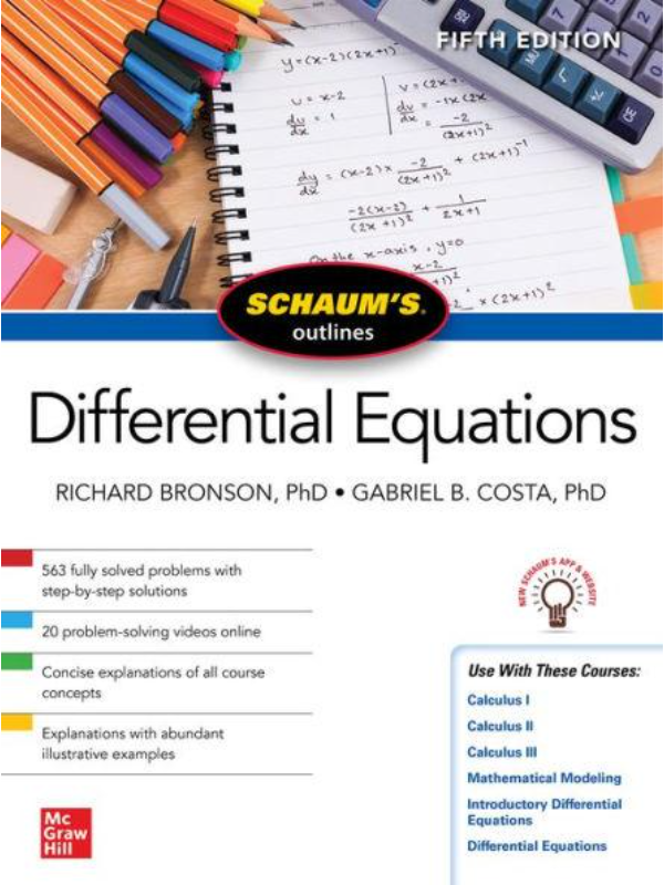 Schaums Outline Of Differential Equations 5E
