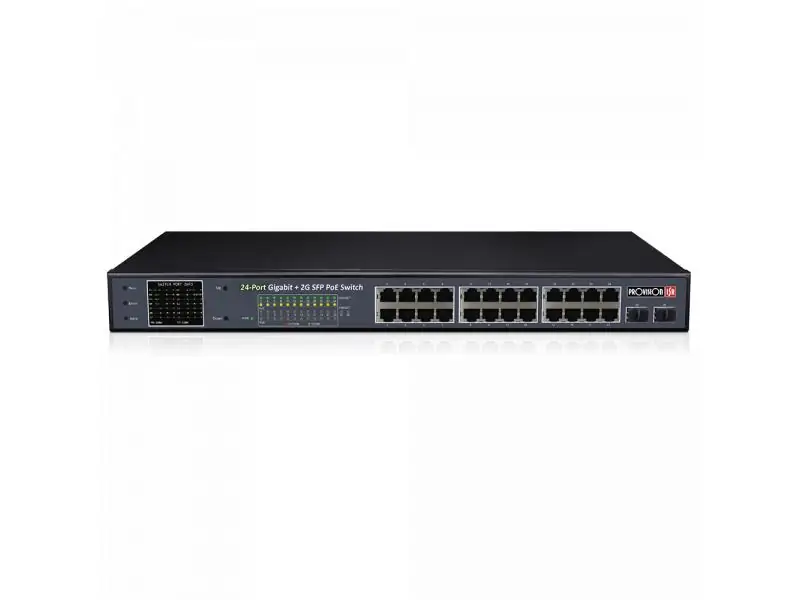 PROVISION POES-24370GCL+2SFP 24-PORTNI GIGA POE SWITCH 370W+2 SFP