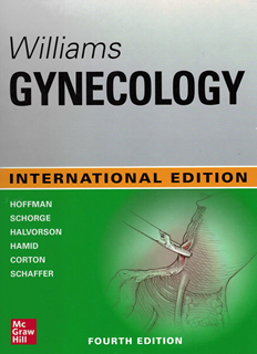 IE Williams Gynecology, Fourth Edition