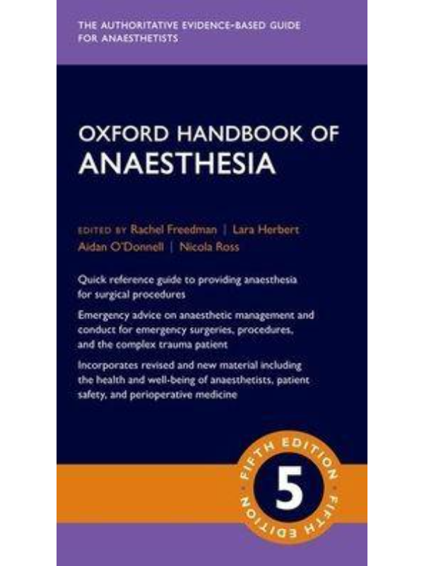 Oxford Handbook of AnaesthesiaFifth Edition