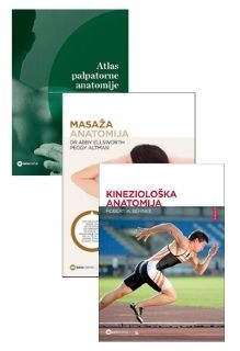 Komplet: Masaža+Kineziološka anatomija+Atlas palpatorne anatomije