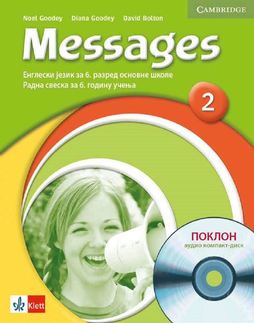 Messages 2, radna sveska za 6. razred +CD