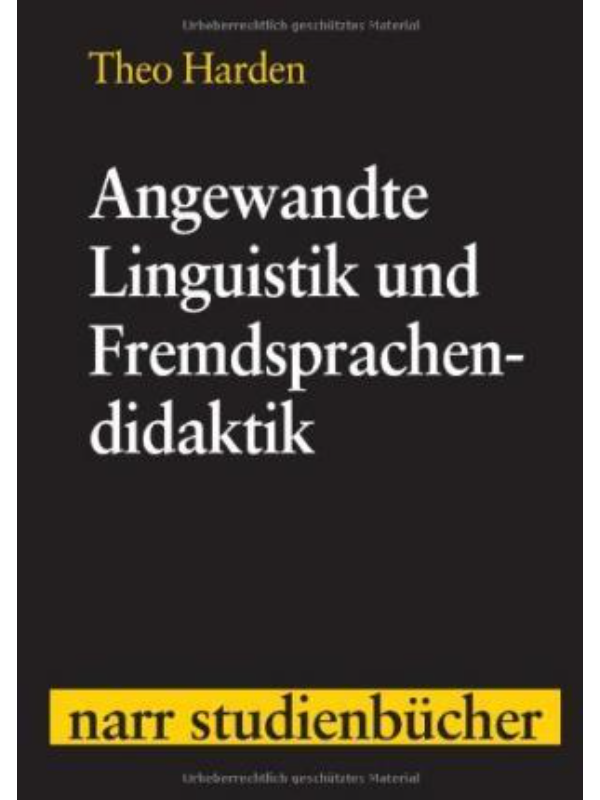 Angewandte Linguistik und Fremdsprachendidaktik (Narr Studienbücher)