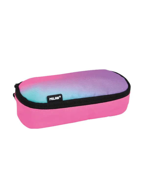 081130SN1P Oval pencil case Sunset, pink