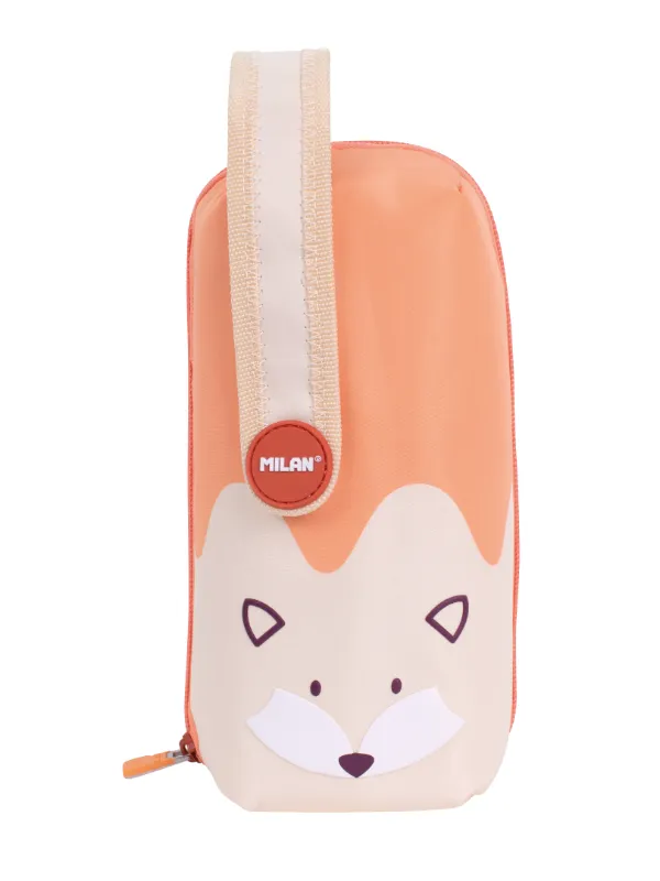 08872FARN Kit 4 filled pencil cases FUN ANIMALS Special Series, orange