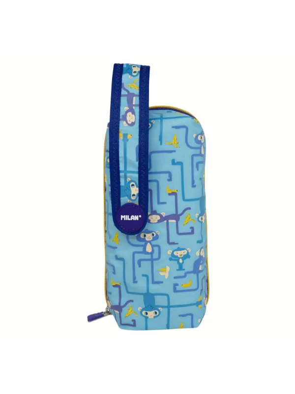 08872TNG Kit 4 filled pencil cases Tangled Monkeys, blue