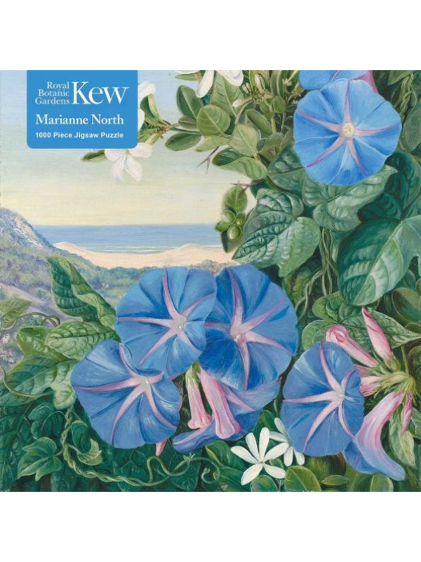 Adult Jigsaw Puzzle Kew: Marianne North: Amatungula and Blue Ipom