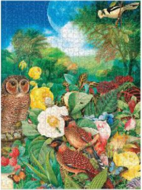 Moon Garden, 1000 piece Jigsaw Puzzle : 1000 pieces. Finished puzzle 500x700mm, Boxed 195x195x50mm.