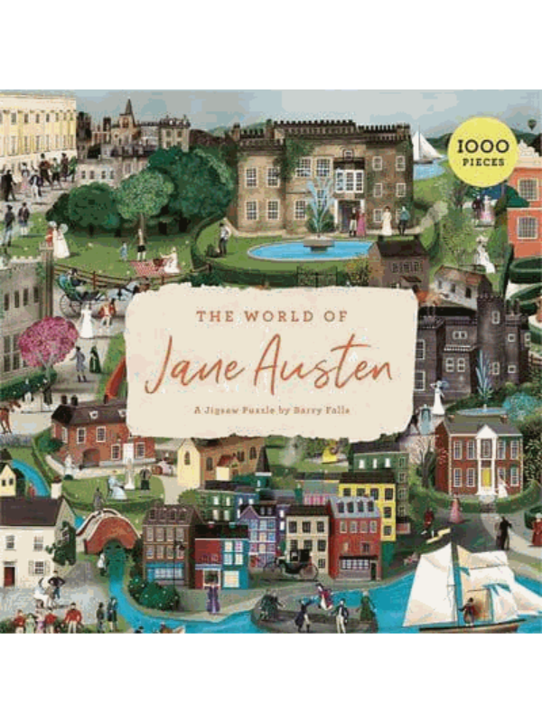 The World of Jane Austen : A Jigsaw Puzzle with 60 Characters and Great Houses to Find