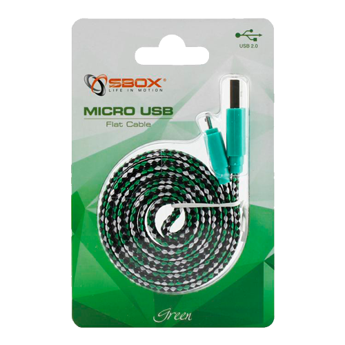 S-BOX Micro USB kabl, 1m (Zeleni) - 896