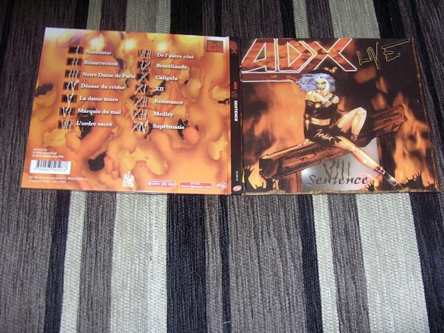 ADX ‎– VIII Sentence CD Digibook Axe Killer France 2010