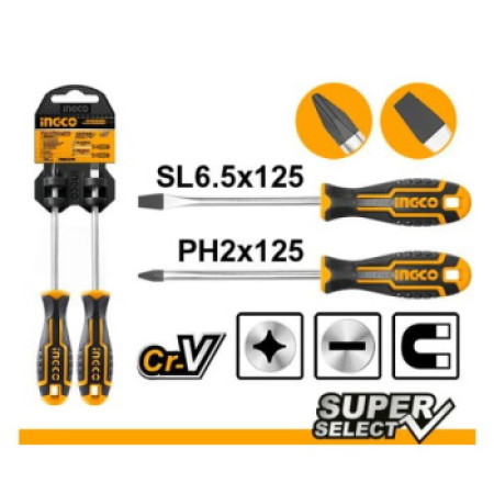 Ingco set odvijača sl+ph duži ( HKSD0248 )
