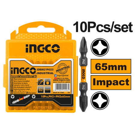 Ingco odvijački udarni bit ph2+ph2 65mm 10/1 ( SDBIM21PH233 )