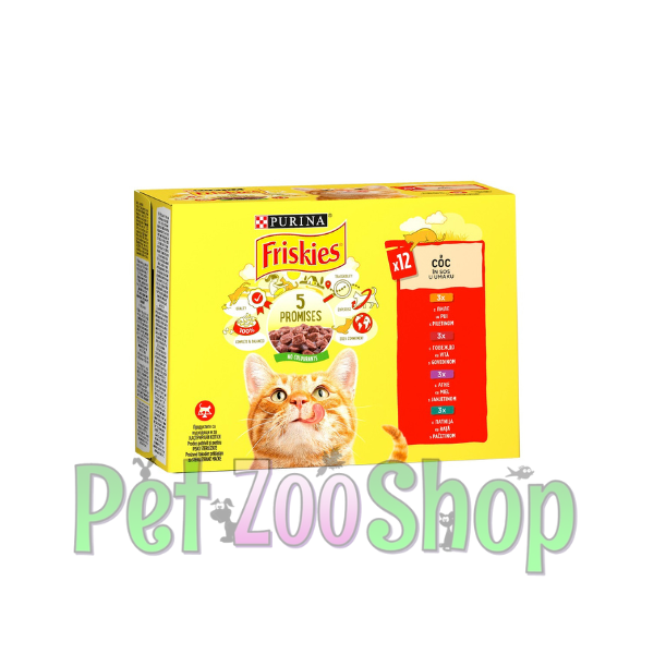 Friskies Cat Piletina, Govedina, Jagnjetina i Pačetina 12x85g