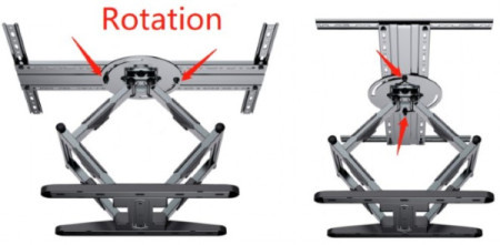 Gembird WM-80STR-01 rotate/tilt VESA max. 60x40cm 40-80 max.50kg