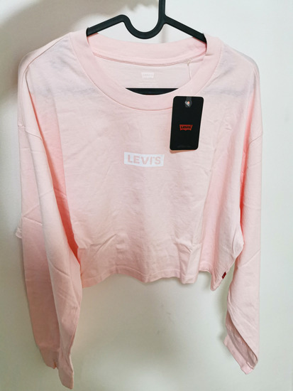 NOV SA ETIKETOM *Levi's* Bebi Roze Cropped Duks