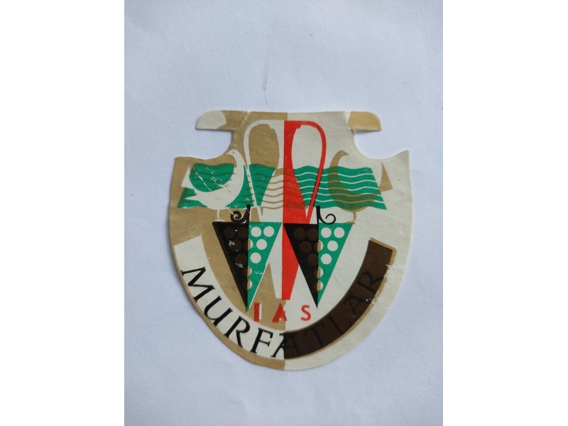 ETIKETA raspareno od druge stara MURFATLAR 1978.