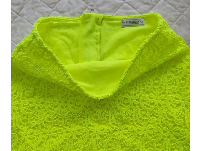 Fluorescentno žuta Pull&;bear suknja, s-m