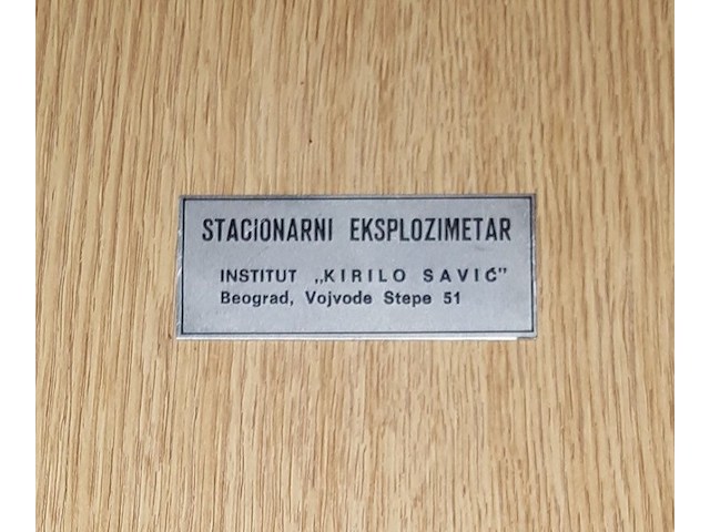 Pločica Institut `KIRILO SAVIĆ` Beograd Jugoslavija