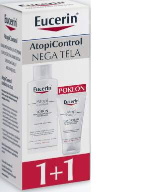 Eucerin Box AtopiControl losion za telo + AtopiControl krema za ruke GRATIS