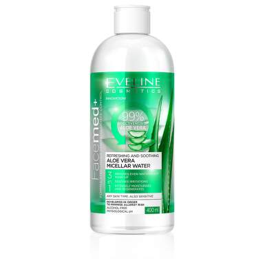 Eveline hyaluron facemed aloe vera micelarna voda 400 ml