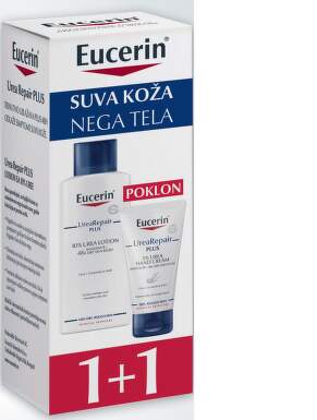 Eucerin Box UreaRepair Plus Losion sa 10% uree + UreaRepair Plus krema za ruke GRATIS