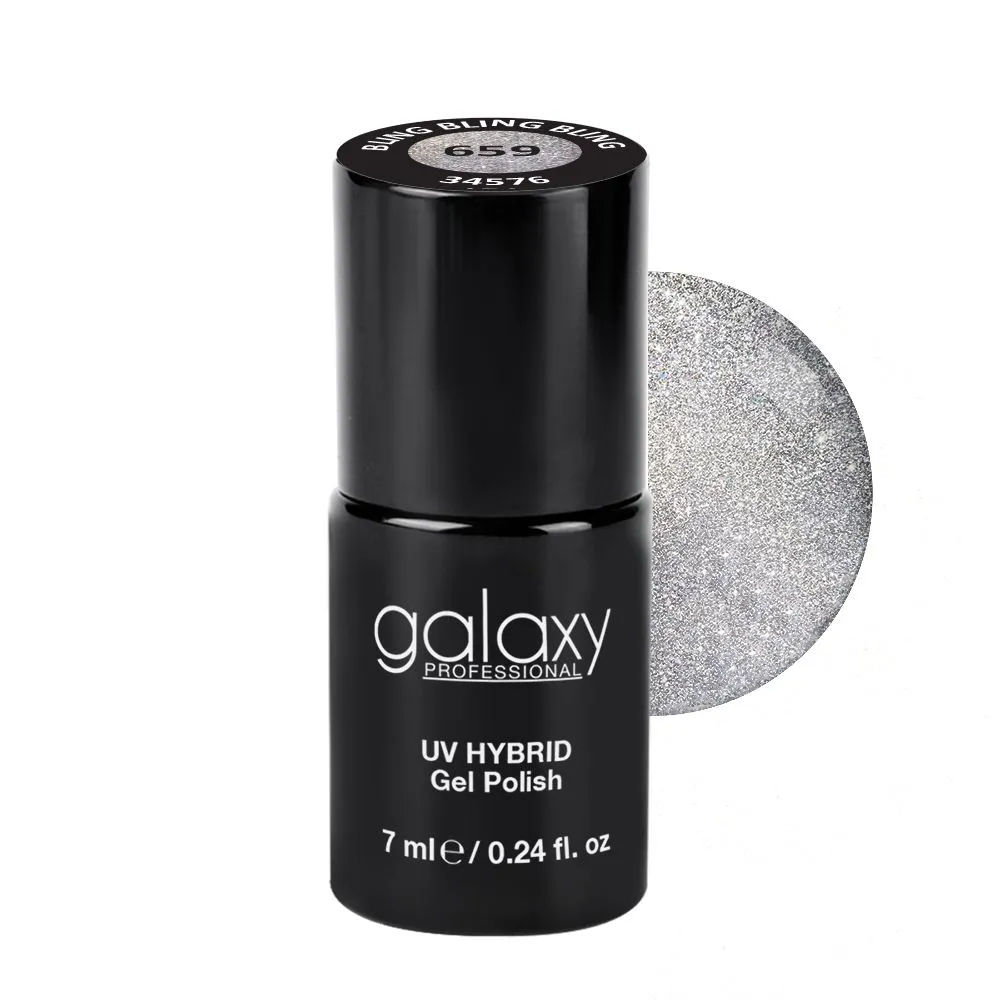 Trajni lak za nokte UV/LED GALAXY Hybrid 7ml Bling Bling Bling S659 – Cat Eye