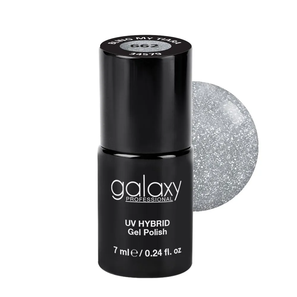 Trajni lak za nokte UV/LED GALAXY Hybrid 7ml Bling My Tiara S662