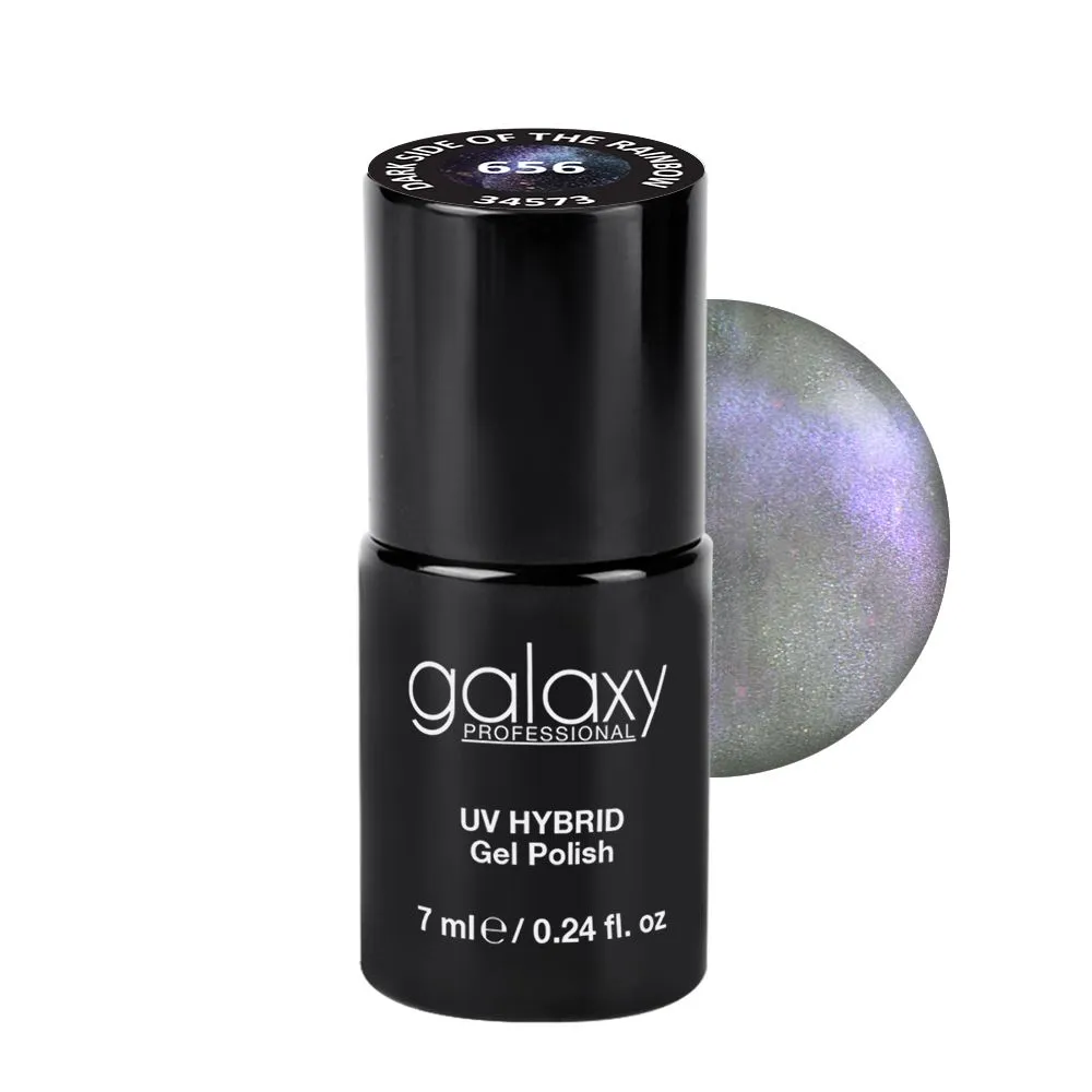 Trajni lak za nokte UV/LED GALAXY Hybrid 7ml Dark Side of the Rainbow S656 – Cat Eye