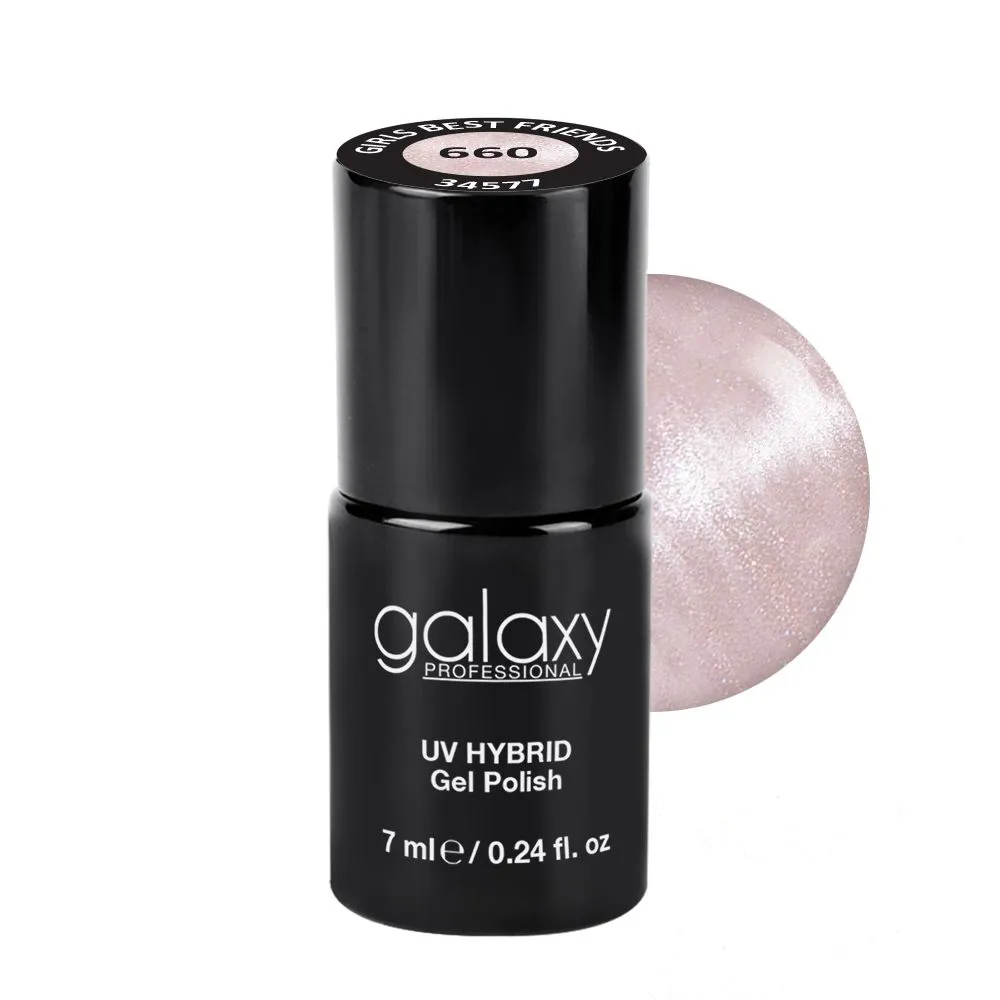 Trajni lak za nokte UV/LED GALAXY Hybrid 7ml Girls Best Friends S660 – Cat Eye