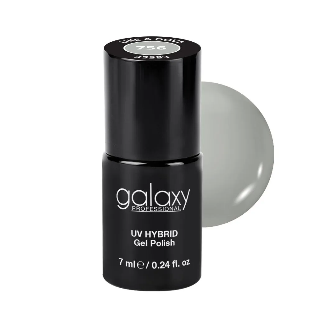 Trajni lak za nokte UV/LED GALAXY Hybrid 7ml Like a Dove S756