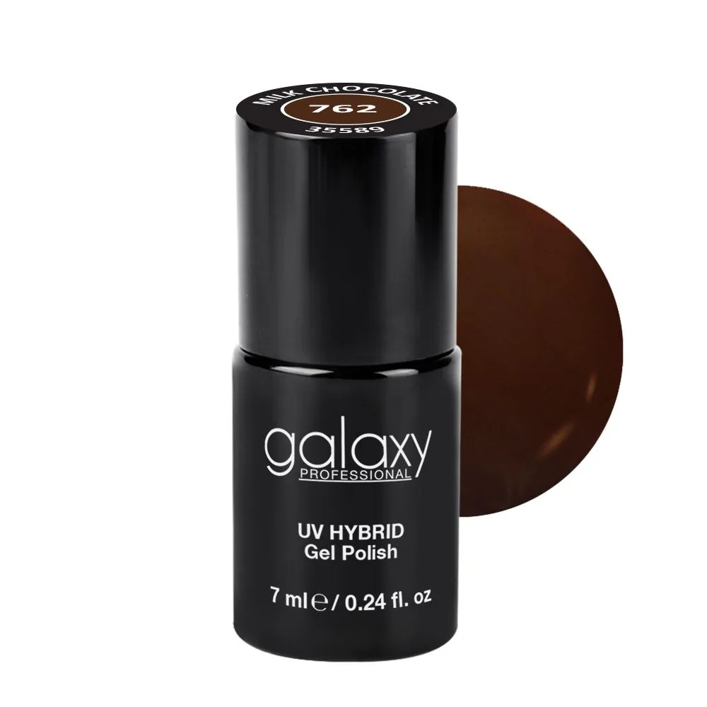 Trajni lak za nokte UV/LED GALAXY Hybrid 7ml Milk Chocolate S762