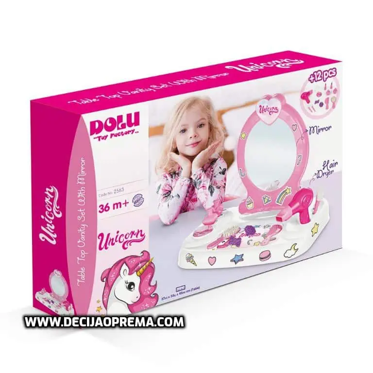 Dolu Unicorn Set sa ogledalom