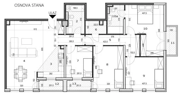 Prodaja, petosoban stan, 117m2, Salajka, Novi Sad, Novi Sad