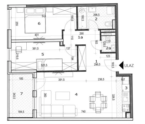 Prodaja, trosoban stan, 72m2, Salajka, Novi Sad, Novi Sad