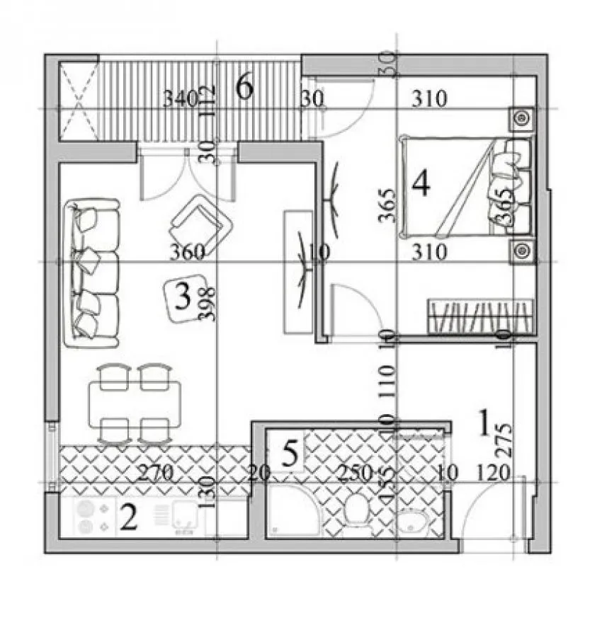 Prodaja, dvosoban stan, 42m2, Sajmište, Novi Sad