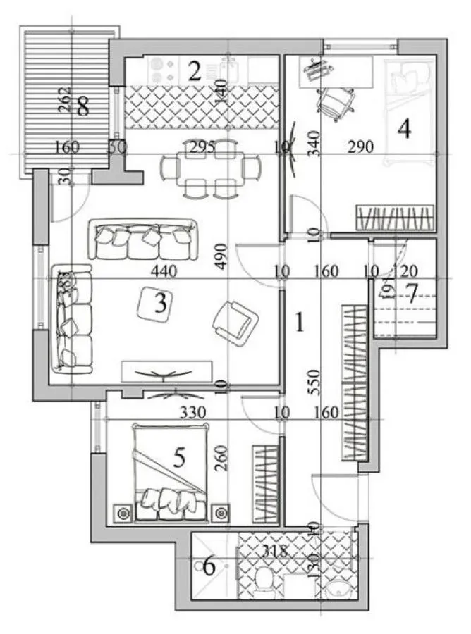 Prodaja, dvosoban stan, 61m2, Sajmište, Novi Sad