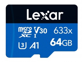 Lexar Micro SDXC High Performance 64GB 100MB/s 633x bez adaptera