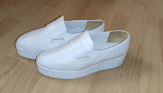 HOGL bele kožne cipele