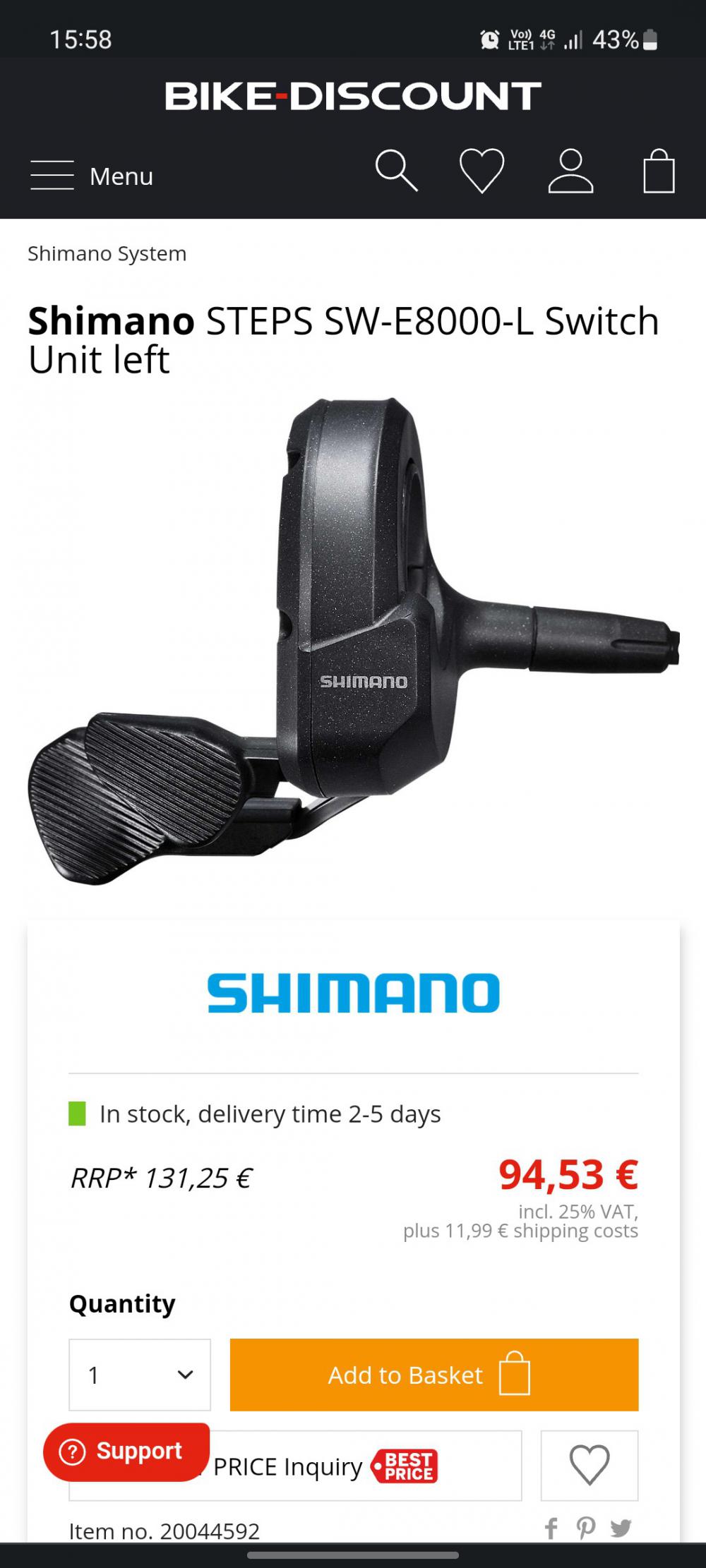 Shimano steps SWE8000