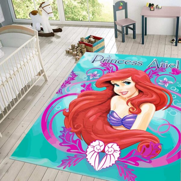 Tepih za decu na gumenoj podlozi 120x180cm – Princess Ariel, TG-147