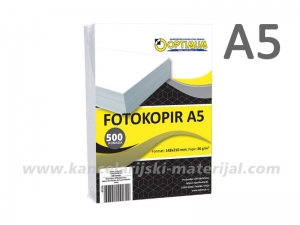 PAPIR A5 (pola A4) formata 80gr 500 lista